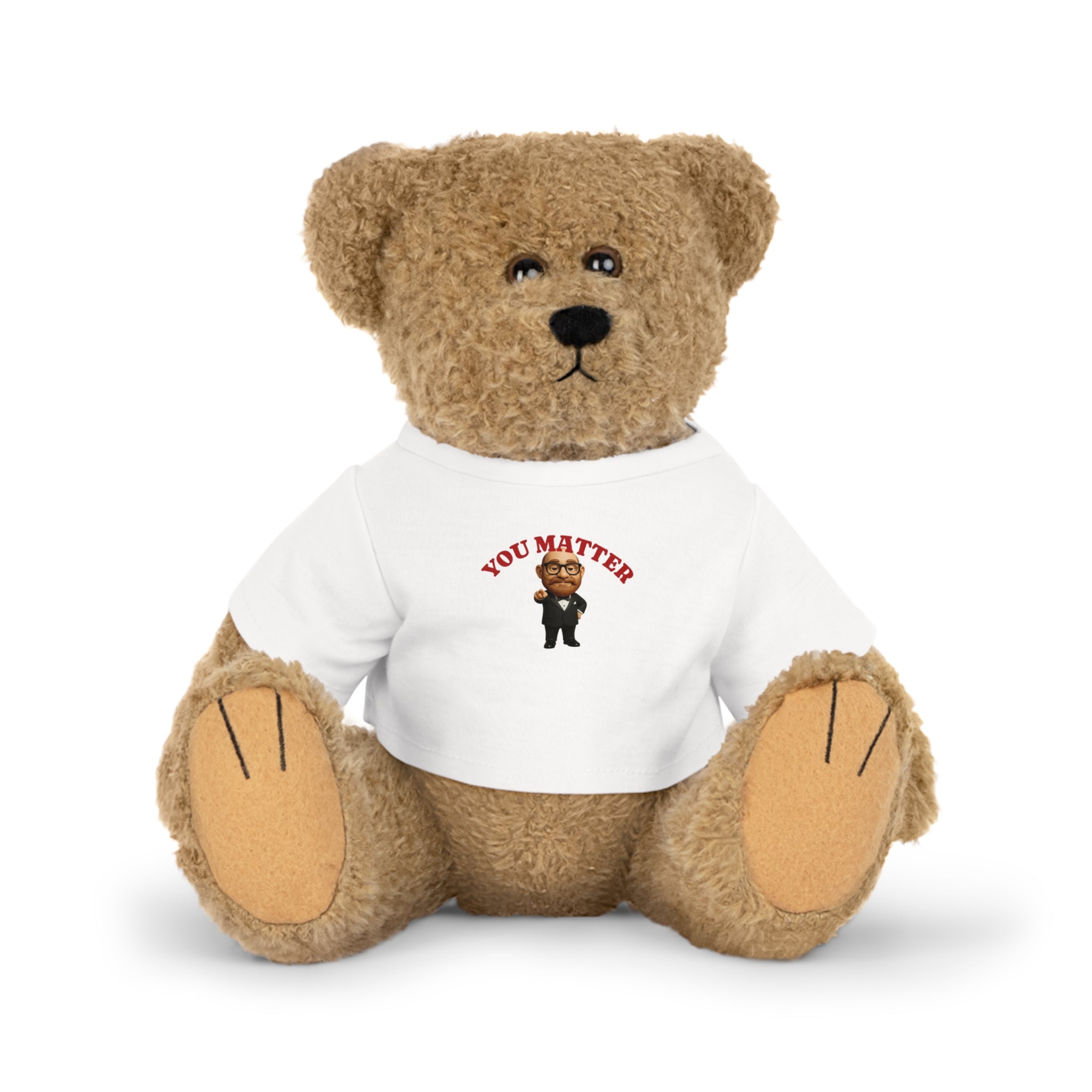 Teddy Bear Plush – "You Matter" Bear with T‑Shirt - Elevated Truth Sty ...